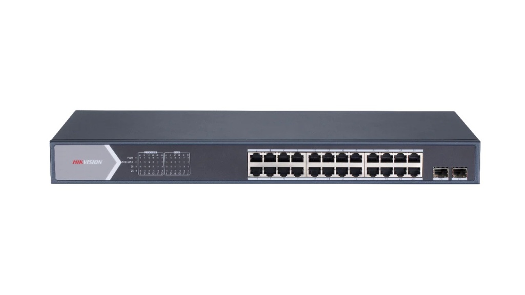 Switch 16 Puertos Gigabit Smart 2 Puertos Fibra Hikvision | JM Security ...